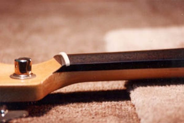 Creating an upright bass-style fingerboard on a jazz bass neck